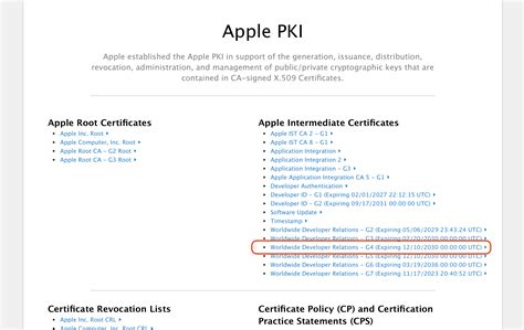Flutterios Apple Push Service Certificate Is Not Trusted 해결