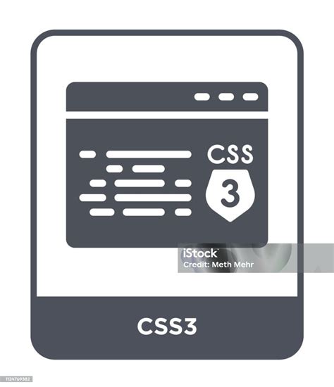 Cs3 圖示向量在白色背景 Css3 時尚填充圖示從技術集合向量圖形及更多互聯網圖片 互聯網 商務 商標 Istock