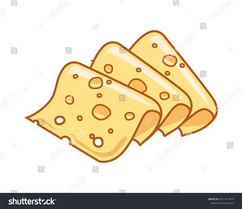 Cartoon Cheese Slice