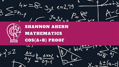 Compound Angle Formula Cos A B Proof Youtube
