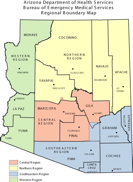 Arizona Regions Map