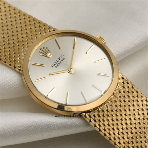 Rolex 18k Yellow Gold Lady Wristwatch Watch Collectors Uk