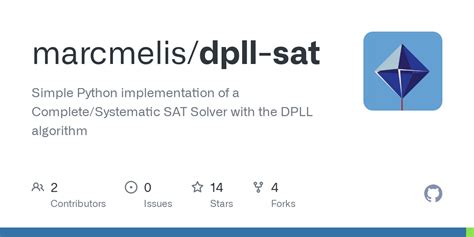 GitHub Marcmelis Dpll Sat Simple Python Implementation Of A Complete
