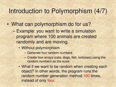 Ppt Cop 3003 Object Oriented Programming Polymorphism Powerpoint Presentation Id7086392