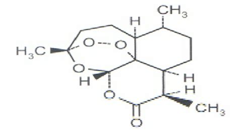 1 Chemical Structure Of Artemisinin Download Scientific Diagram