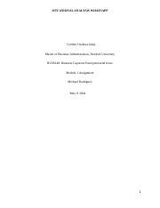 BUS 6140 MODULE 1 ASSIGNMENT Docx SITUATIONAL ANALYSIS WHATSAPP Cynthia Unekwu Adaji Master Of