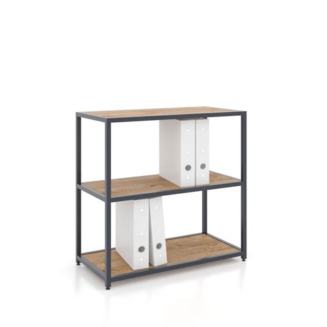 ᐉ Стелаж Лофт металевий цільнозварний 3 полиці ЛДСП Компаунд 35 92 ціна 5018 грн — Kabinet Ua