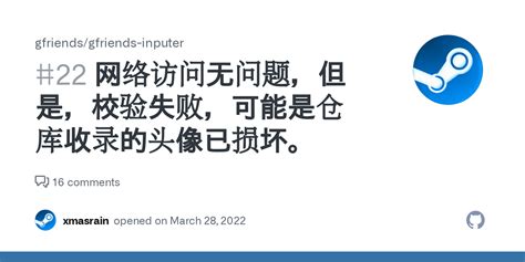 网络访问无问题，但是，校验失败，可能是仓库收录的头像已损坏。 · issue 22 · gfriends gfriends inputer