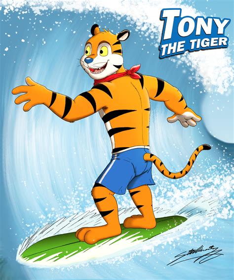 Surfer Tony Tiger By Sagadreams On Deviantart
