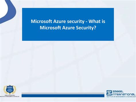 What Is Microsoft Azure Security Microsoft Azure Security Ppt