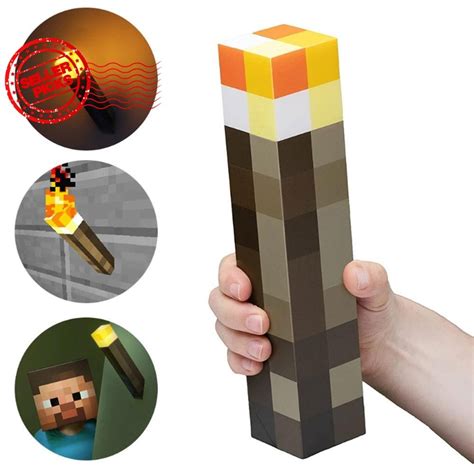 Minecraft Light Minecraft Lamp Torch Rechargeable Flashlight Wall Minecraft Brightness Up N7s4