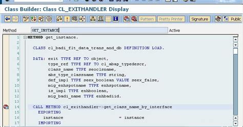 Sap Abap Bytes Find Badi For A Transaction Code