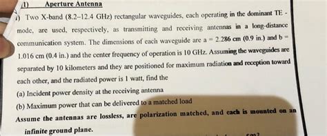 1 Two X Band 8 2−12 4ghz Rectangular Waveguides