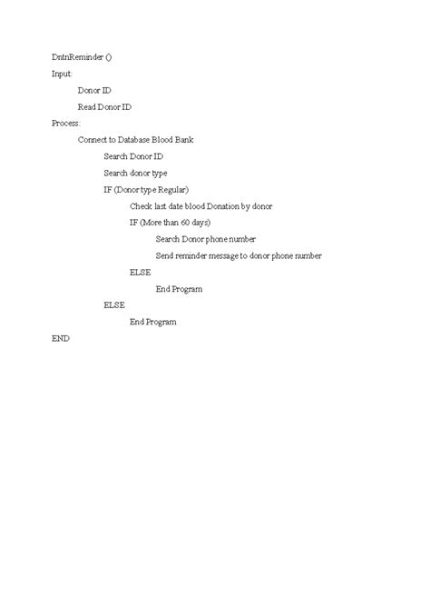 Dntn Reminder Function Pseudocode Introduction To Algorithm Design