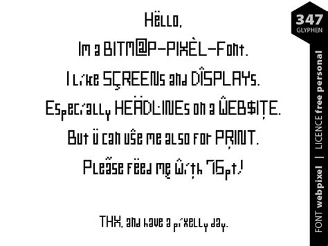 WebPixel Font Dafont Com