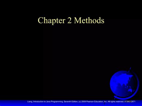 Chapter 2 Method In Java Oop Ppt Programming Languages Computing