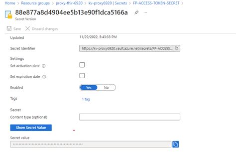 Cannot Able To Rotate The Fp Access Token Secret From Proxy Keyvault