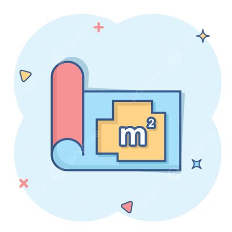 Comicstyle Room Plan Icon With Splash Effect Comic Engineering