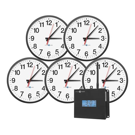 Pyramid Time Systems Timetrax Sync Rf Wireless Analog Clock Starter
