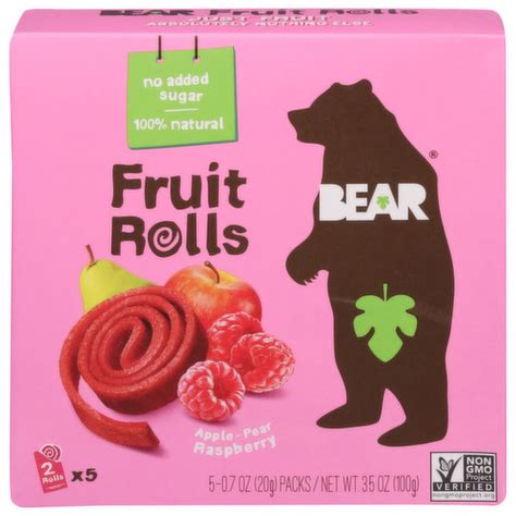 Bear Fruit Rolls Apple Pear Raspberry Smart And Final