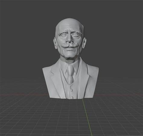 Knut Hamsun 3d Model 3d Printable Cgtrader
