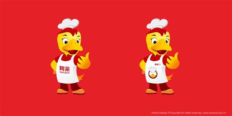 连锁品牌阿呆姜母鸭品牌设计标志设计包装设计字体设计logo设计 九智品牌案例