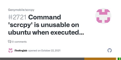 Command Scrcpy Is Unusable On Ubuntu When Executed For A Period Of