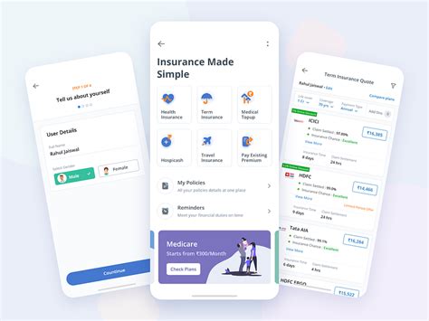Insurance App Designs Themes Templates And Downloadable Graphic Elements On Dribbble