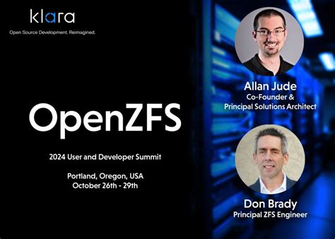 Tomorrow Begins The Openzfs User And Developer Summit In Portland Oregon Allan Jude And Don