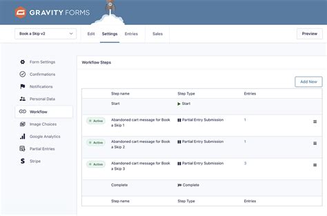 Gravity Flow Halting A String Of Abandoned Form Emails If The Visitor