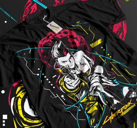 Футболка Cyberpunk, размер 56, цвет черно-серый, 50% Cotton - купить по ...
