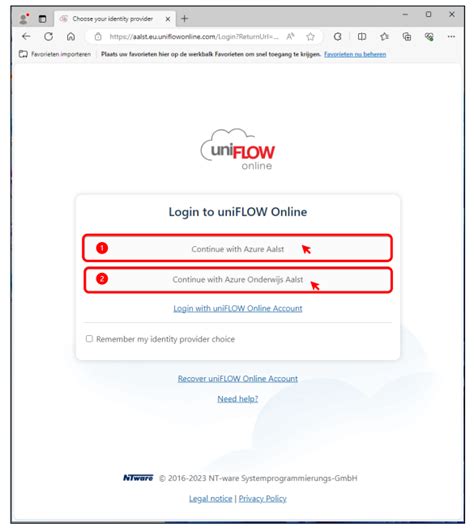 Aanmelden Bij Uniflow Online Ict Onderwijs Aalst