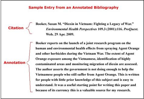 Annotated Bibliography Writing Research And Presentations For The