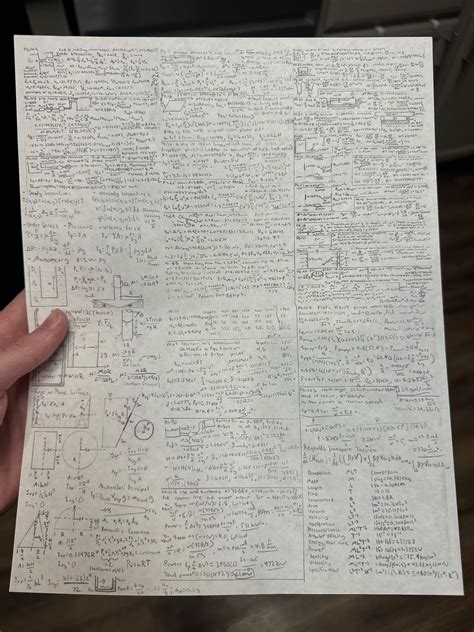 Saw Someones Calc Final Cheat Sheet On Here Had To One Up Them With This Monstrosity R