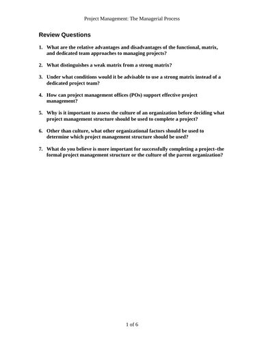 Foundations Of Project Management Lesson 4 Defining The Project Teaching Resources