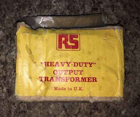 Vintage Radiospares Rs Heavy Duty Output Transformer 21 754 Mullard Antiques And Collectibles