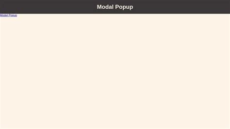 Modal Popup Modal Popup