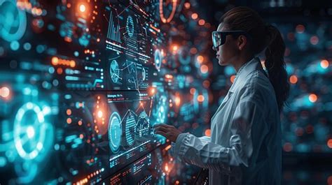Data Scientist Analyzing Complex Datasets Premium Ai Generated Image