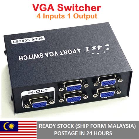 VGA Switch Box Port VGA SVGA Monitor Sharing Switch Box In Out For LCD PC TV Monitor