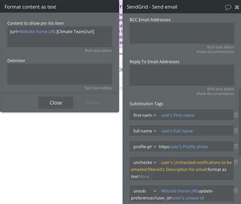 Adding Clickable Links Using The Copilot Sendgrid Plugin Plugins Bubble Forum