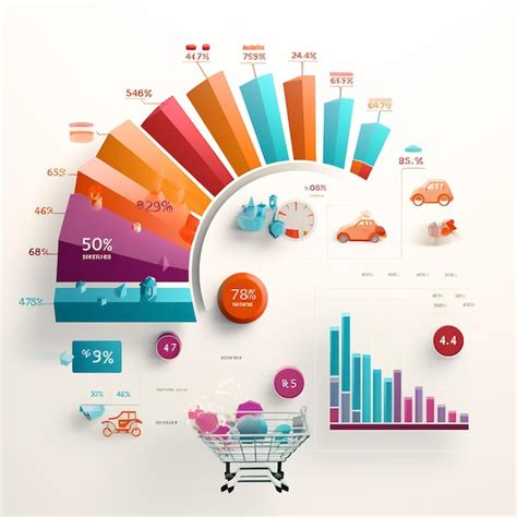 Quot Sales Quot라고 적힌 차트 다이어그램 프리미엄 사진