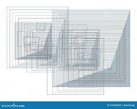 Shape Of Square Rectangle Abstract Geometric Background Pattern
