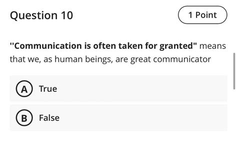 Solved Question 101 ﻿pointcommunication Is Often Taken For