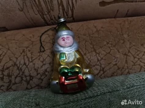 Елочная игрушка СССР мальчик на санках купить в Костроме Хобби и отдых Авито