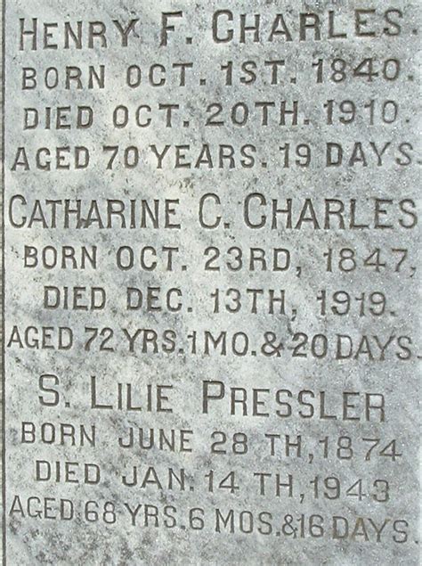 Sarah Lilie Charles Pressler 1874 1943 Monumento Find A Grave