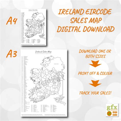 Ireland Eircode Sales Map Gfx Design Studio Ireland Eircode Sales Map Gfx Design Studio