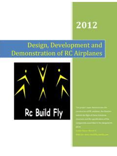 Design Development And Demonstration Of RC Airplanes Design