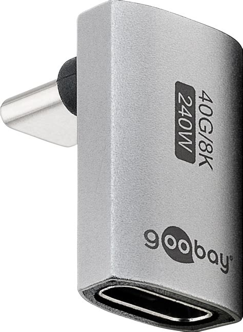 GOOBAY 74442 USB 4 0 Adapter USB C Plug USB C Socket L Shape Short At Reichelt Elektronik