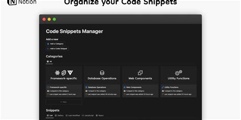 Code Snippets Manager Product Information And Latest Updates 2025