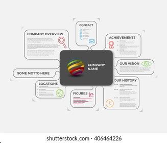 Vector Company Infographic Overview Design Template Stock Vector Royalty Free